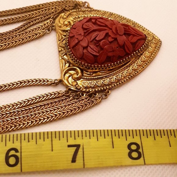 Walter Lampl | Jewelry | Vintage Walter Lampl Cinnabar Turquoise Gold ...